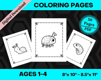 Jumbo Coloring Pages - Etsy