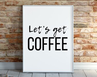 Cafe Latte Print Coffee Print Italian Coffee Print Retro - Etsy