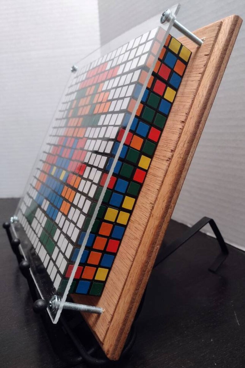 8 Bit Mario Cube Mosaic - Etsy