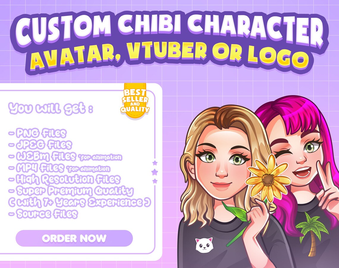 Custom Chibi Cute Character for Your Chibi Couple / Chibi - Etsy