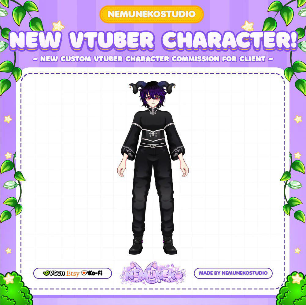 Custom Cute Vtuber Character Model for Your Twitch, Kick or Youtube ...