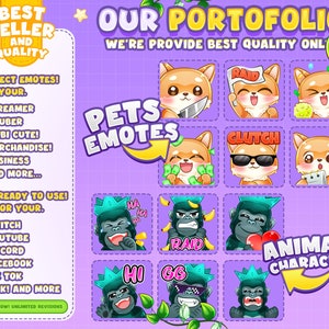 6x Custom Emotes, Emojis, Sub Emotes for Twitch, Youtube, Disocrd or ...