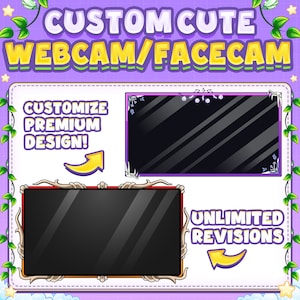 Custom Animated Facecam Overlay / Webcam Overlay in Cute Style or ...