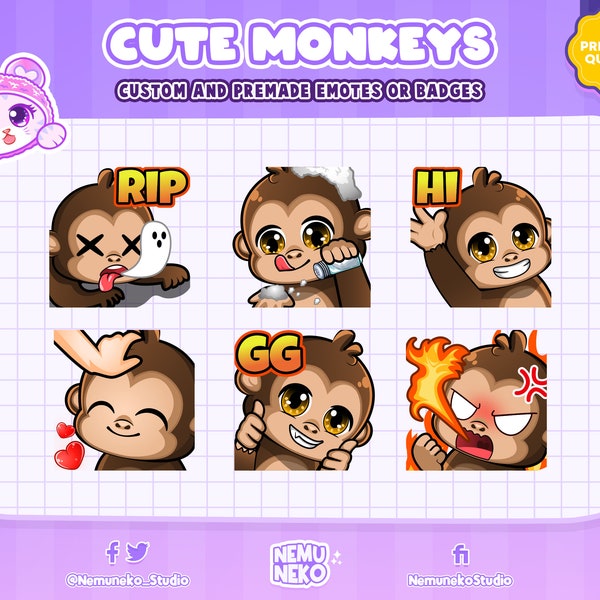 Monkey Gg Emote - Etsy