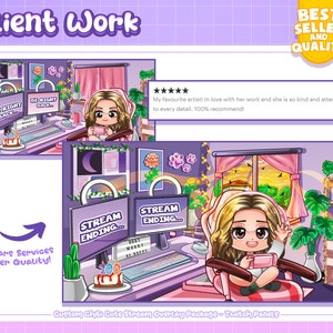 Custom Animated Chibi Cute Stream Screen for Your Twitch/youtube or ...