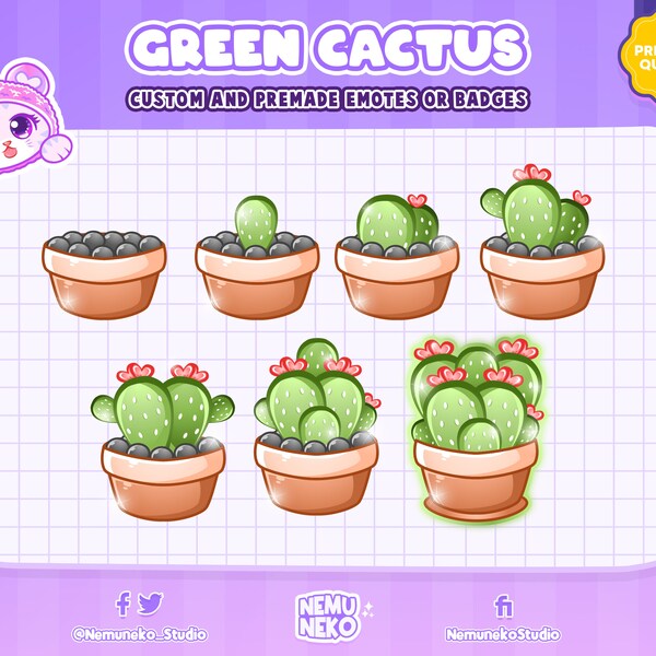 Cactus Twitch Overlay - Etsy