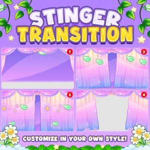 Custom Animated Stinger Transition for Your Stream, Chibi Cute Stream ...