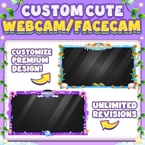 Custom Animated Facecam Overlay / Webcam Overlay in Cute Style or ...