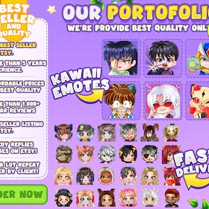 9x Custom Emotes for Twitch, Youtube, Discord or Facebook / Custom ...