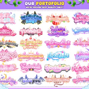 Custom Animated Vtuber Logo - Cute Vtuber Branding for Streamers - Etsy