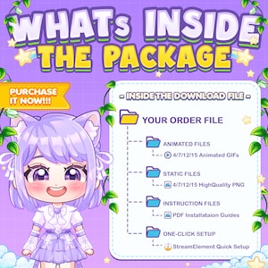 Custom Chibi Cute Stream Pet Widget / Animated Stream Widget / Pet ...