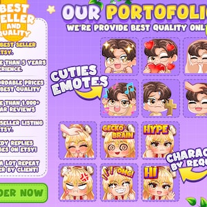 6x Custom Animated Emotes, Emojis, Sub Emotes for Your Twitch, Youtube ...