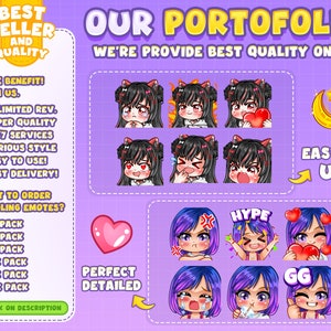 6x Custom Emotes Emojis Sub Emotes for Twitch Youtube - Etsy
