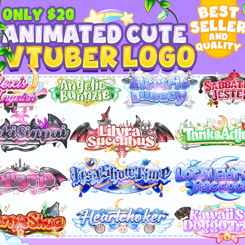Logo Design for Vtuber - Etsy UK