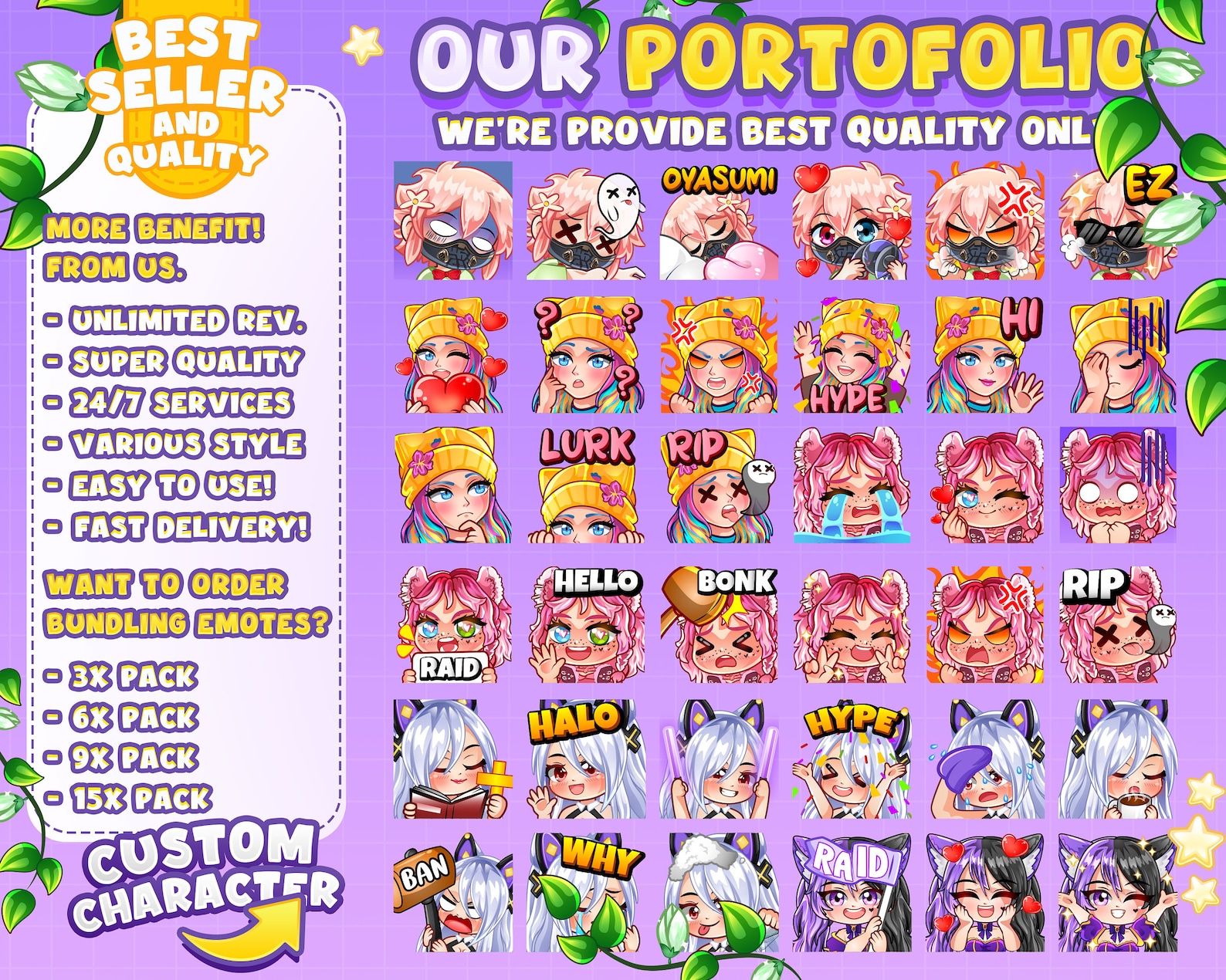 Custom Animated Emotes, Emojis, Sub Emotes for Your Twitch, Youtube ...