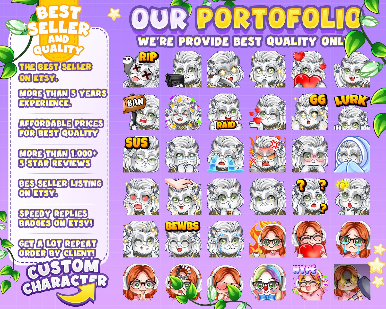 Custom Animated Emotes, Emojis, Sub Emotes for Your Twitch, Youtube ...