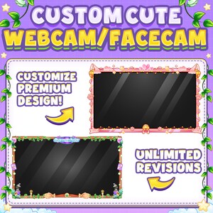 Custom Animated Facecam Overlay / Webcam Overlay in Cute Style or ...