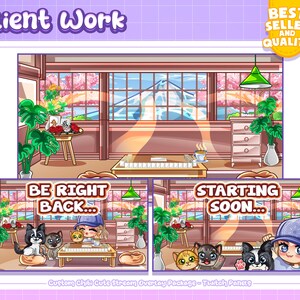 Custom Animated Chibi Cute Stream Screen for Your Twitch/youtube or ...