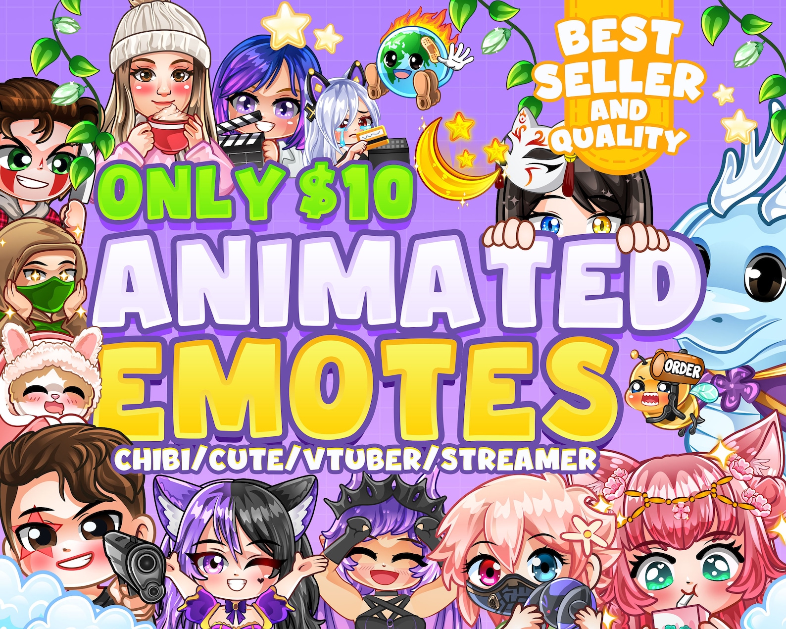 Custom Animated Emotes, Emojis, Sub Emotes for Your Twitch, Youtube ...