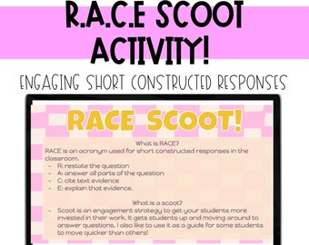 Race Writing Prompts. Race Strategy Activity. Literacy Game - Etsy