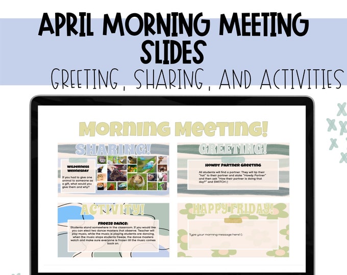 Morning Meeting Bundle- Upper Elementary| YEAR-LONG BUNDLE | Paperless ...