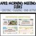 Morning Meeting Slides. Upper Elementary Morning Meeting- April Slides ...