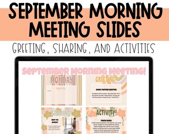 Morning Meeting Slides. Upper Elementary Morning Meeting. - Etsy