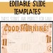 Google Slide Templates. | Daily Agenda Slides. Editable Slides. October ...