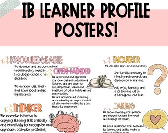 IB Learner Profile Classroom Posters printable Download - Etsy