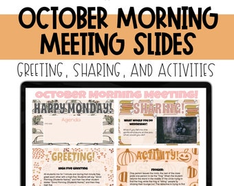 Morning Meeting Slides. Upper Elementary Morning Meeting. August MM ...