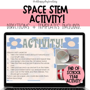 Space STEM Activity! End of School Year Activity! - Etsy