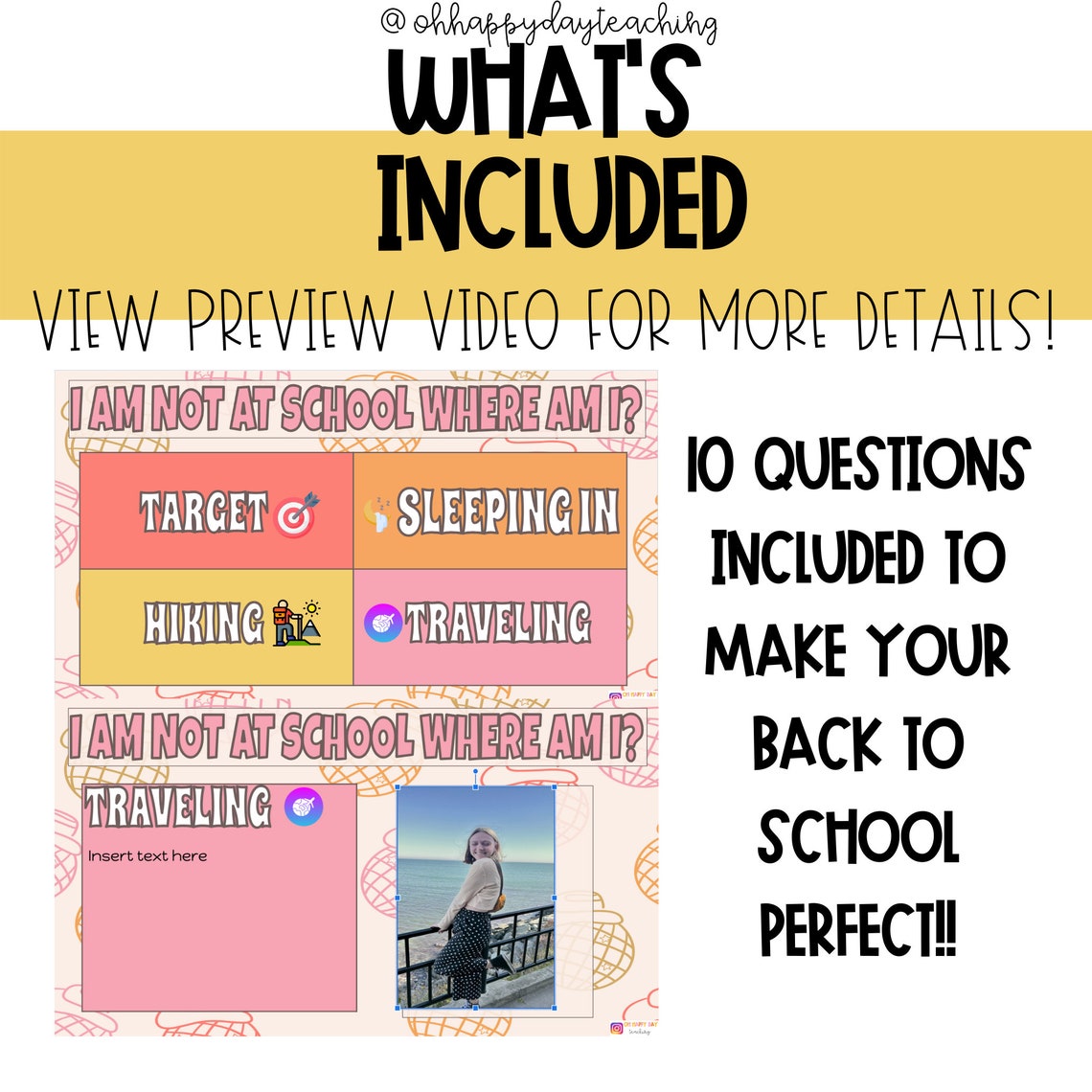 Take a Guess About Your Teacher. Back to School Game. Get to Know You ...