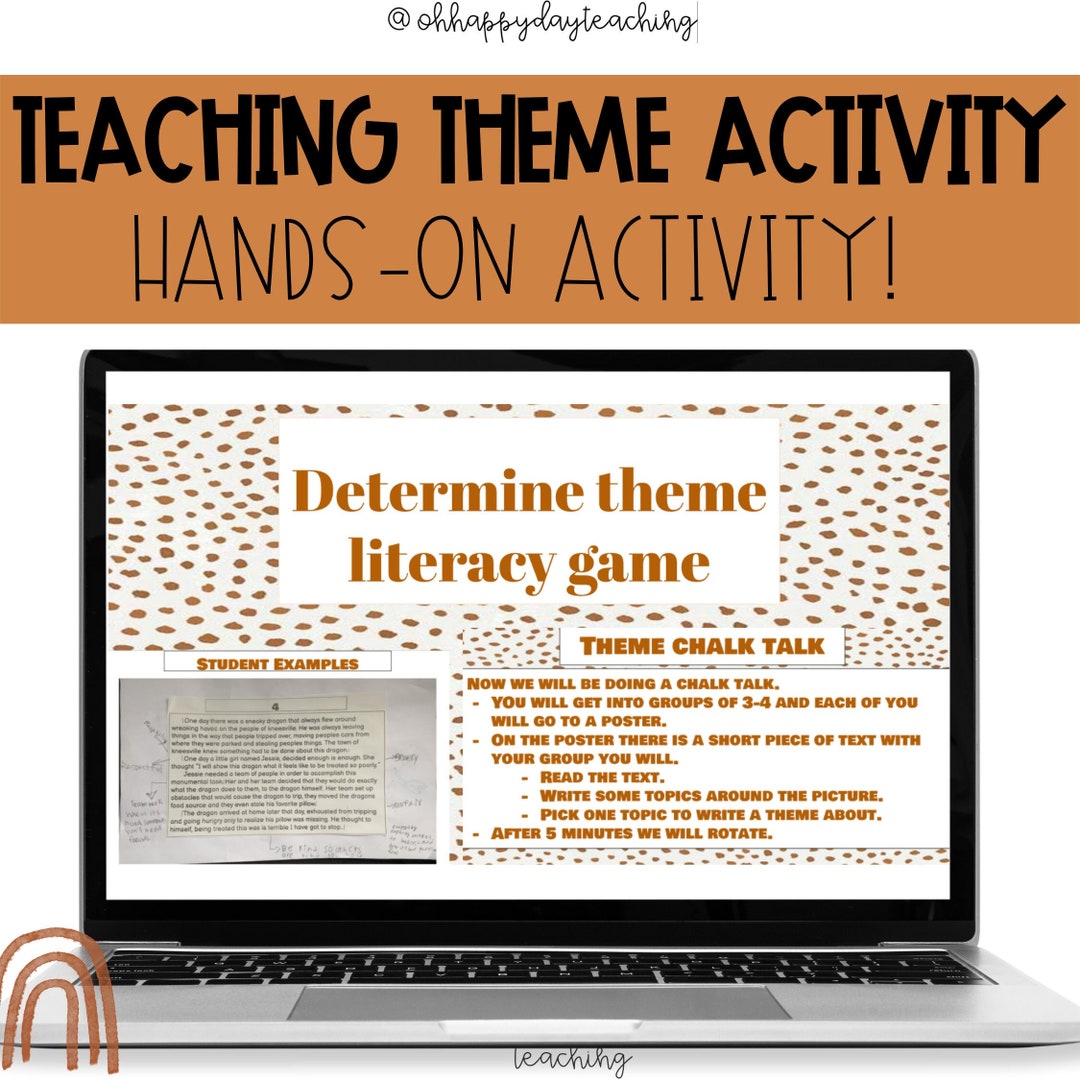 Teaching Theme Activity | Theme Lesson | Hands-on Literacy Lesson. - Etsy