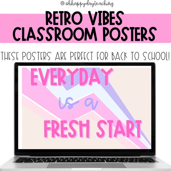 Retro Vibes Classroom Posters. Upper Elementary Decor. - Etsy
