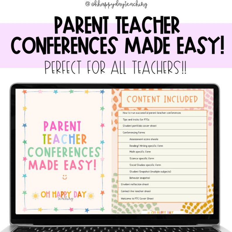 Parent Teacher Conferences | Parent Teacher Conferences Made Easy - Etsy