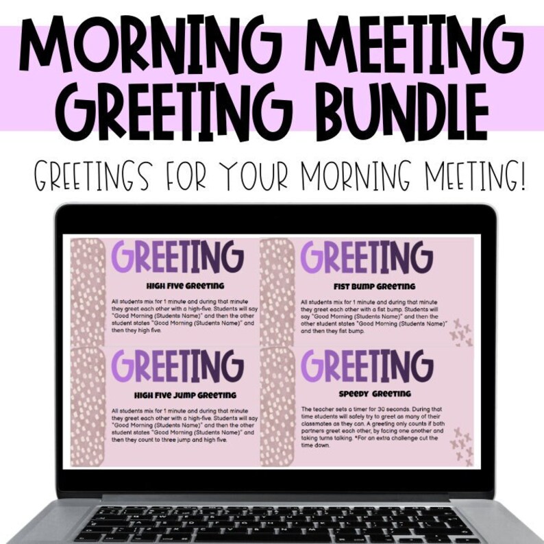 Morning Meeting Greetings Bundle. - Etsy