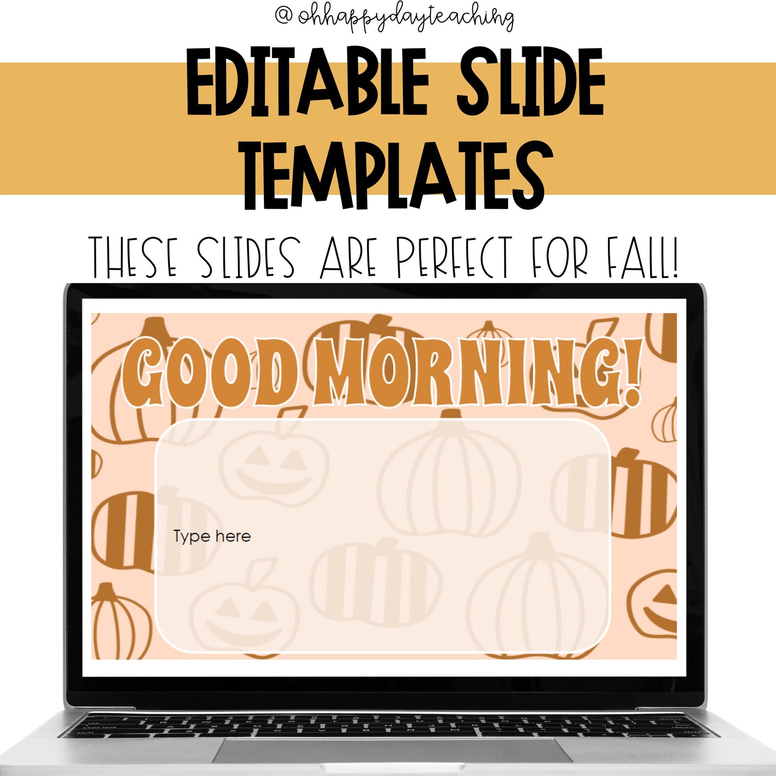 Google Slide Templates. | Daily Agenda Slides. Editable Slides. October ...