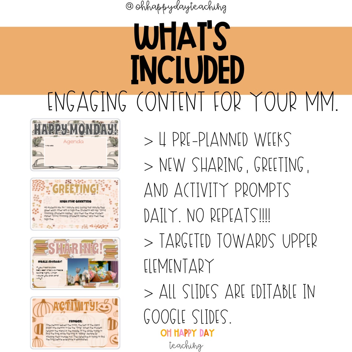 Morning Meeting Slides. Upper Elementary Morning Meeting. October MM ...