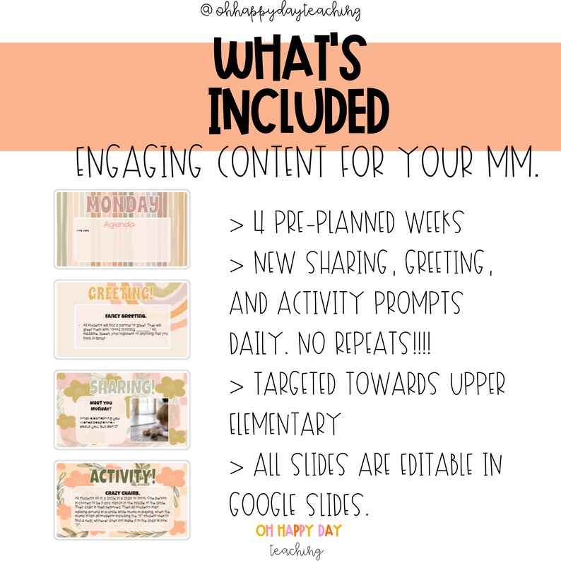 Morning Meeting Slides. Upper Elementary Morning Meeting. September MM ...