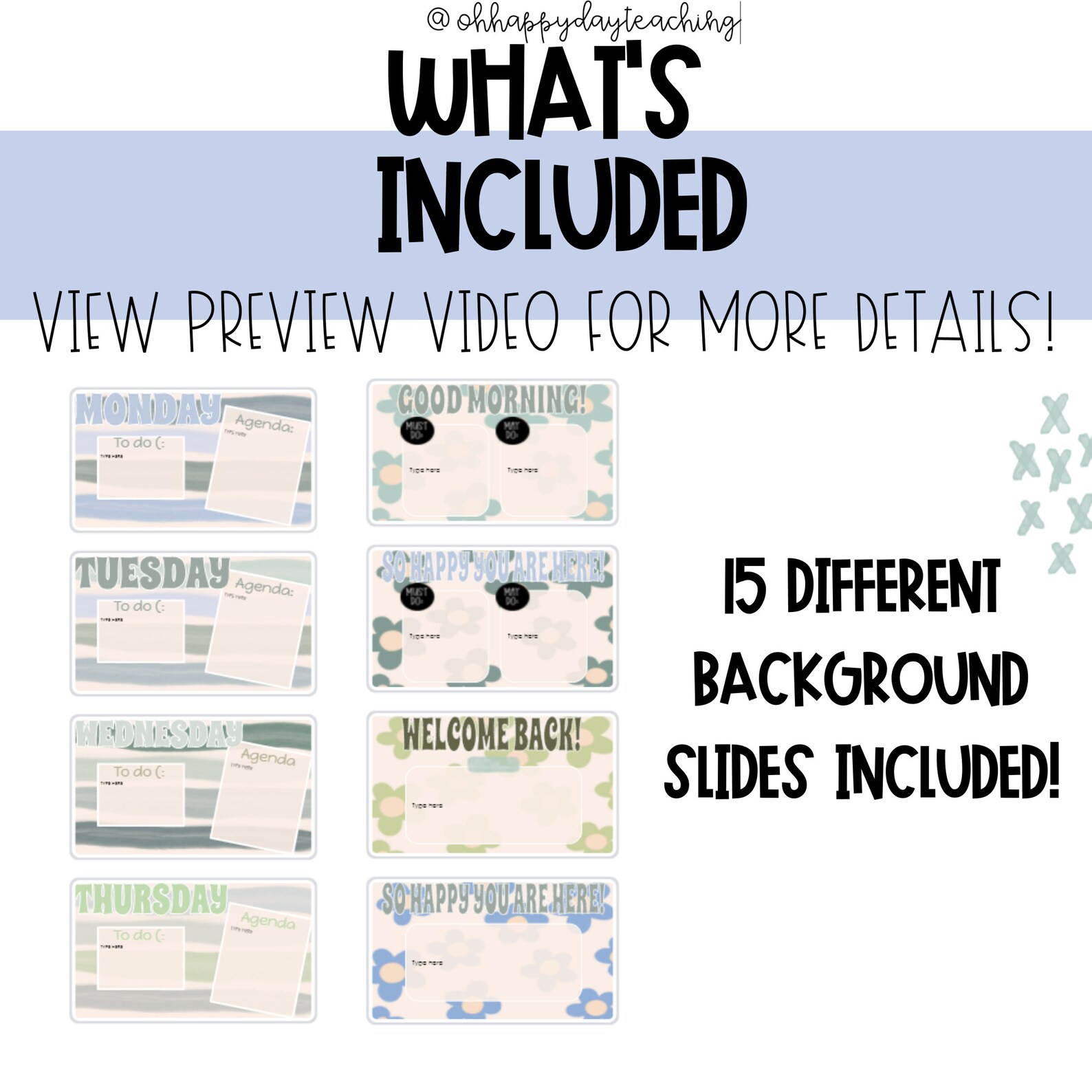 Editable Google Slides. Google Slide Templates. April Boho Slides. - Etsy