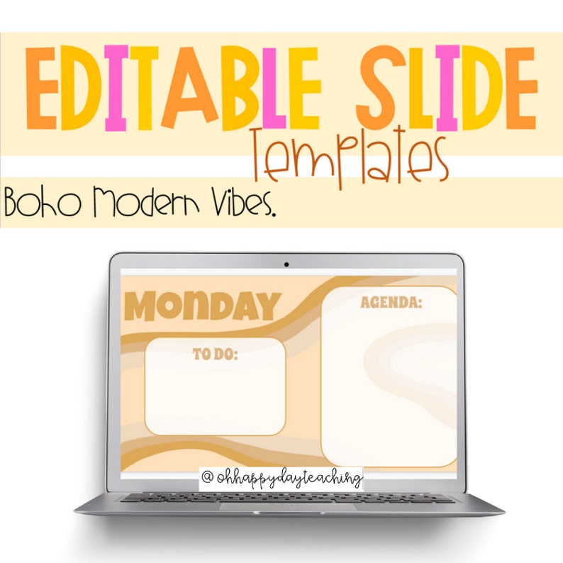 Year Long Editable Slide Template Bundle! - Etsy