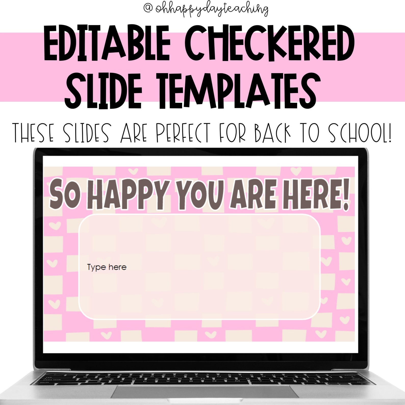 Checkered Editable Slide Templates. Google Slide Templates. Google ...