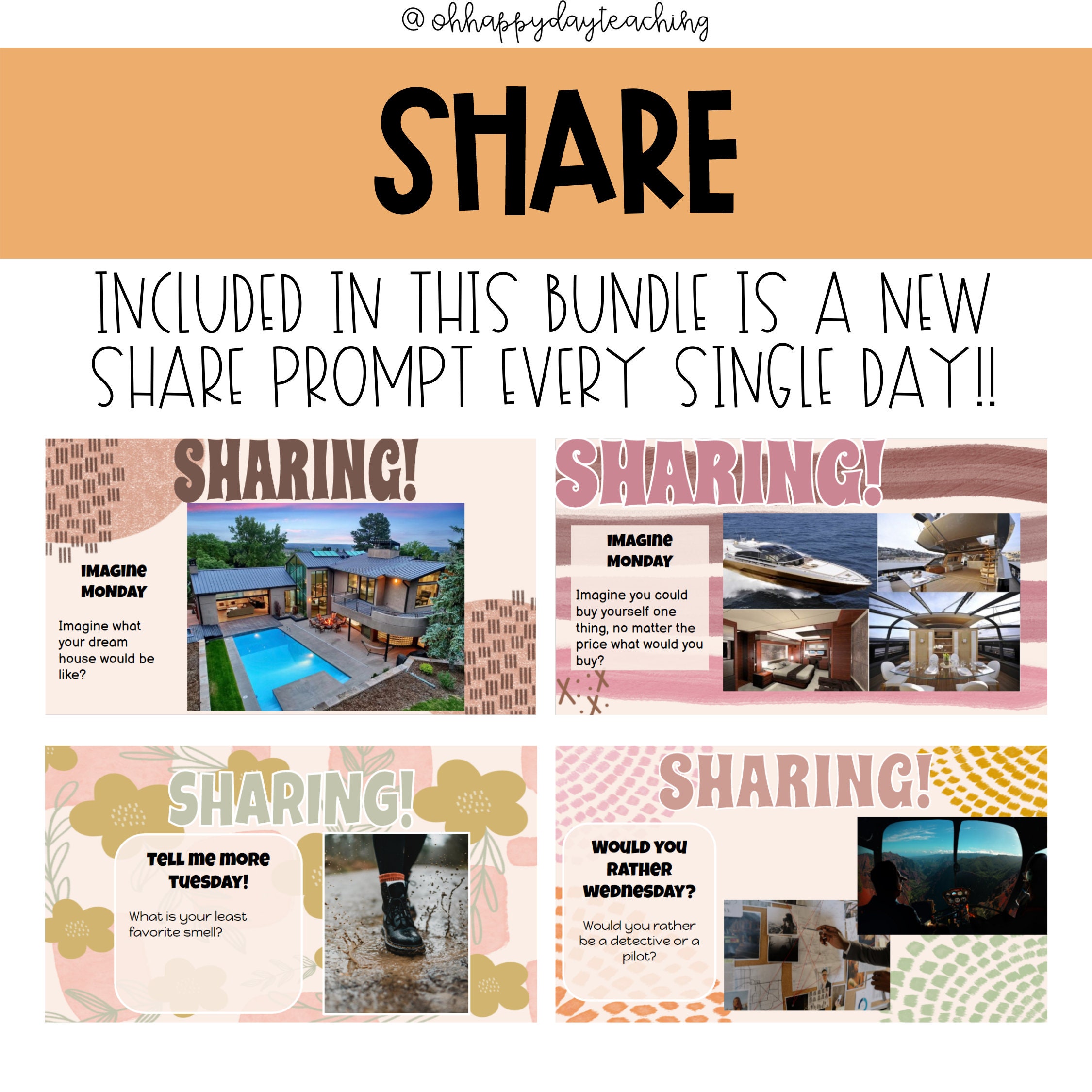 Morning Meeting Bundle Upper Elementary YEAR-LONG BUNDLE Paperless No ...