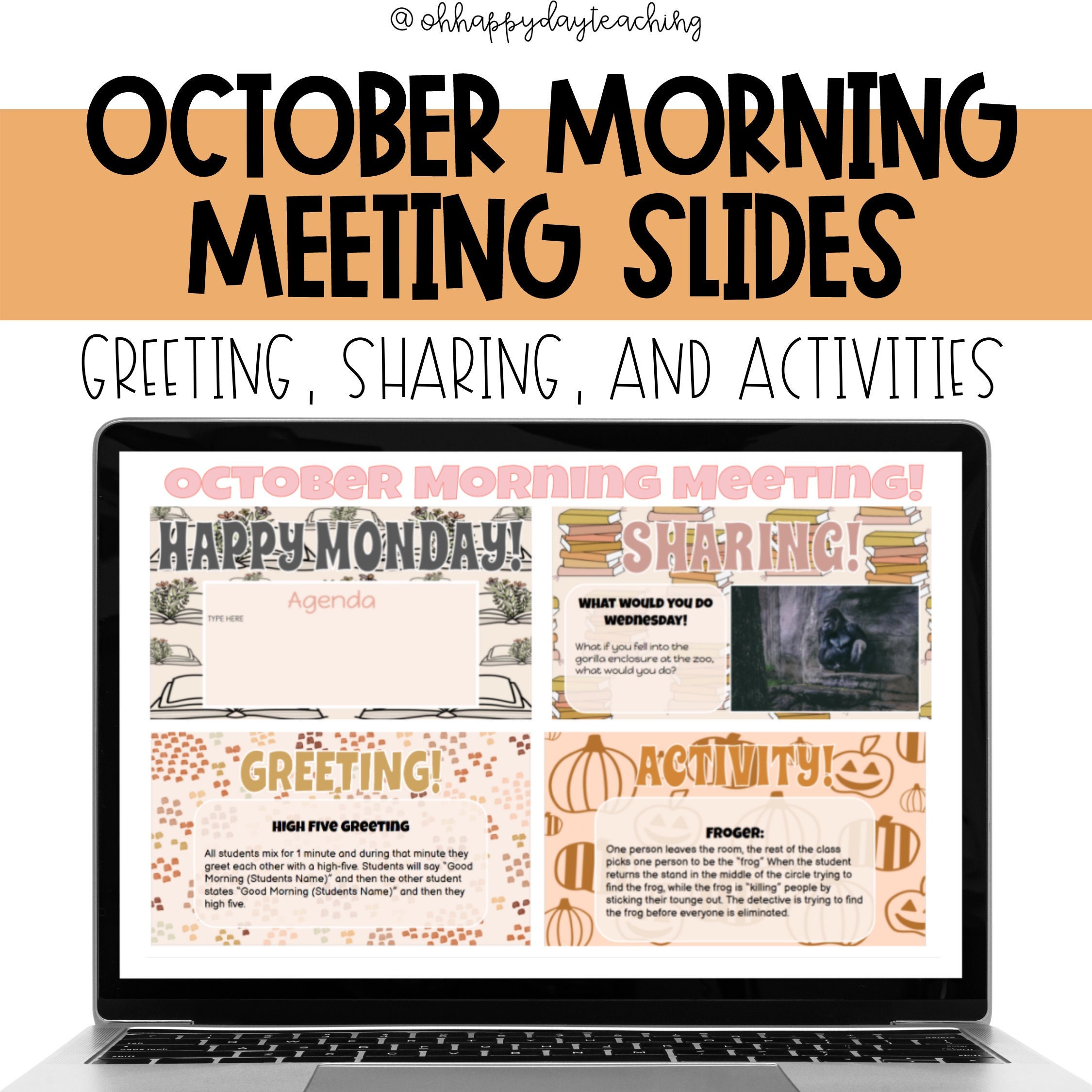 Morning Meeting Slides. Upper Elementary Morning Meeting. October MM ...