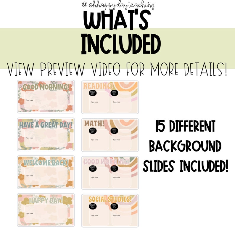 Google Slide Templates. | Daily Agenda Slides. September Slides. - Etsy