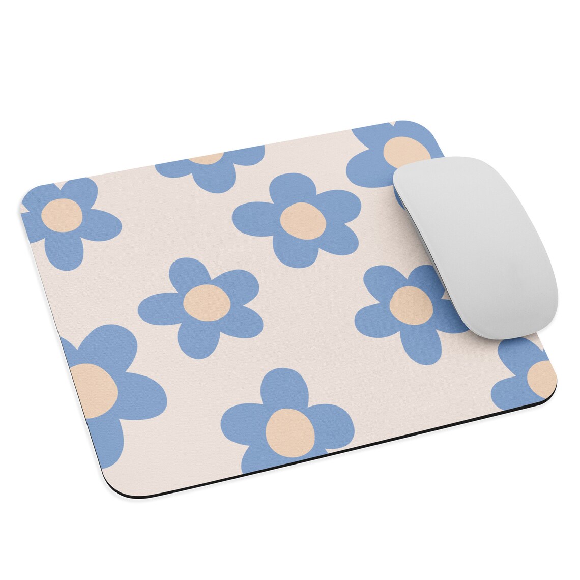 Cute Flowers Mouse Pad - Boho Flowers Mouse Pad - Aesthetic Mousepad ...