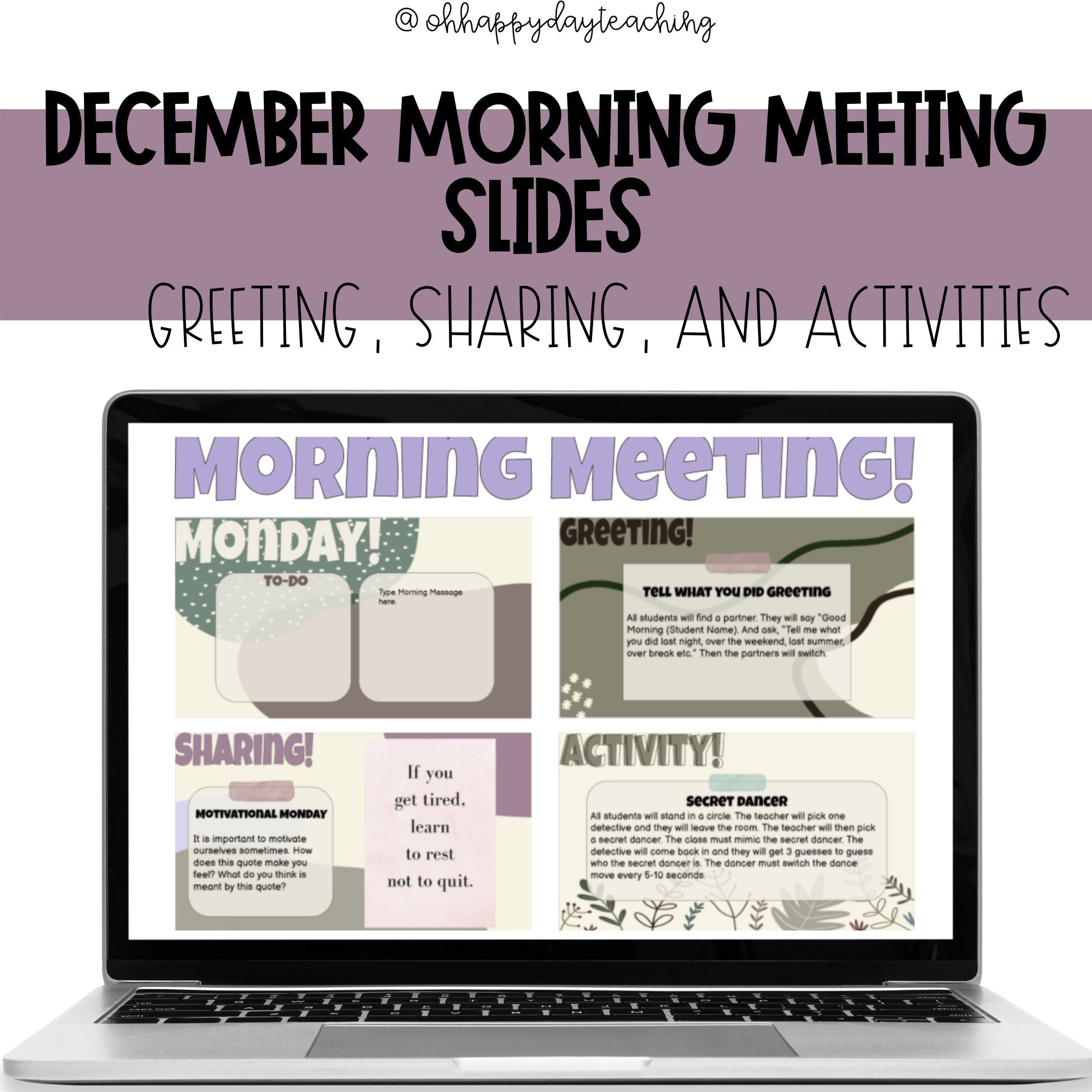 December Morning Meeting Slides. Upper Elementary Morning Meeting ...