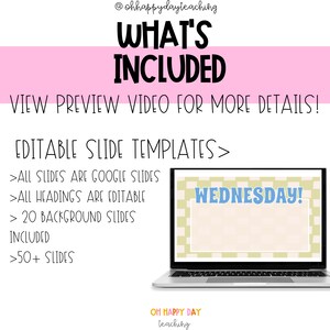 Checkered Editable Slide Templates. Google Slide Templates. Google ...