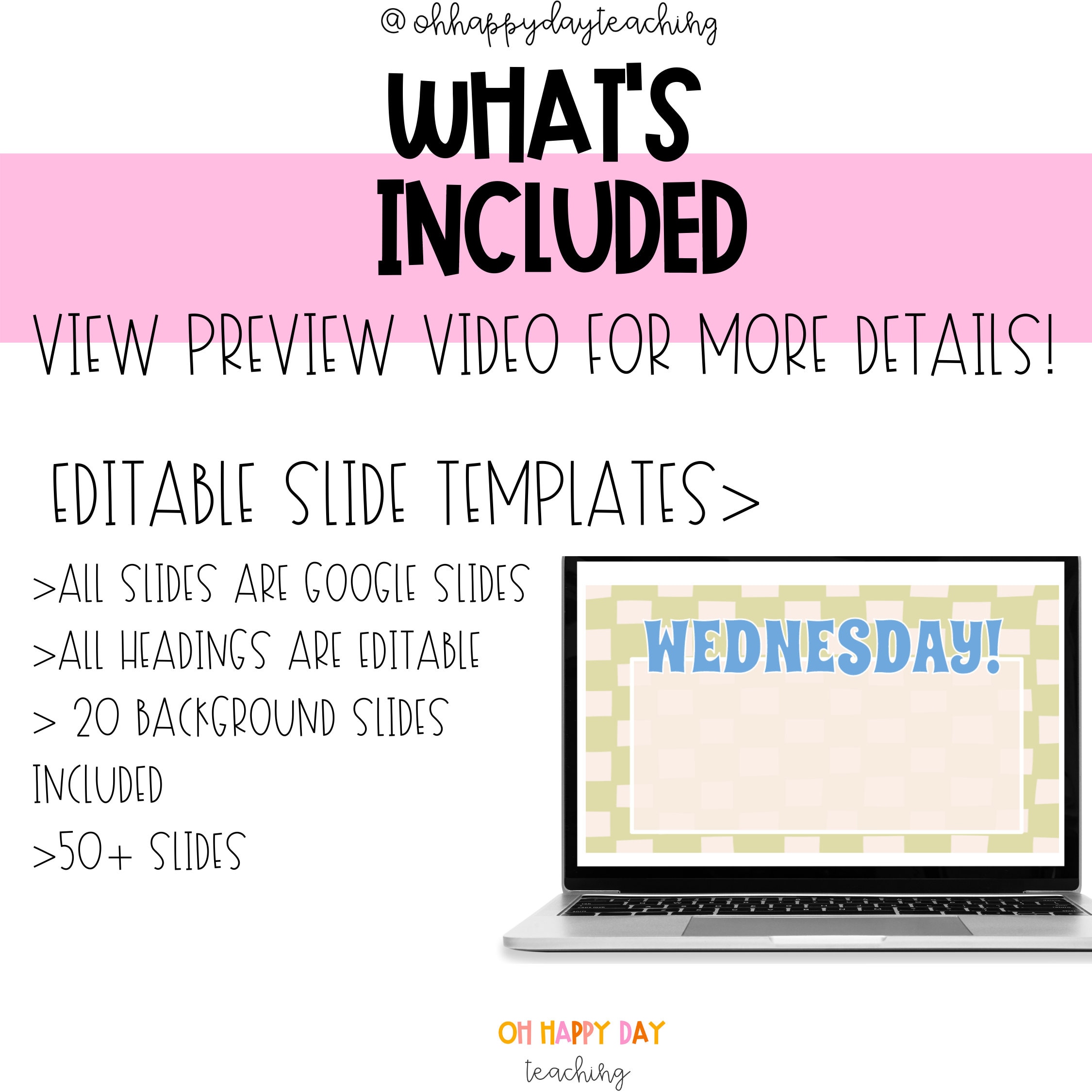 Checkered Editable Slide Templates. Google Slide Templates. Google ...