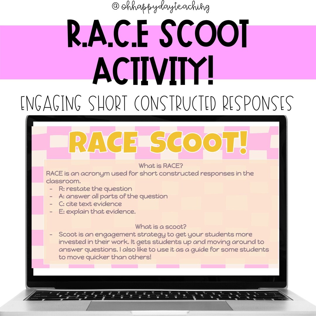 Race Writing Prompts. Race Strategy Activity. Literacy Game. Version 2 ...